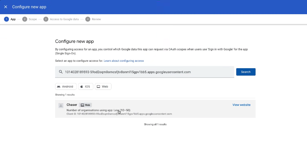 Connect your email to Chaser