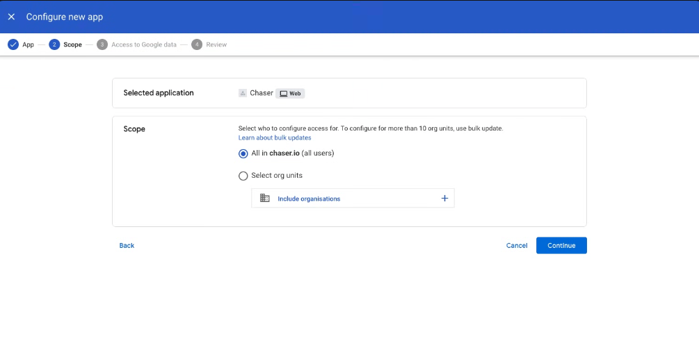 Connect your email to Chaser