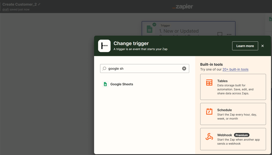 How to connect Chaser with Zapier using spreadsheets