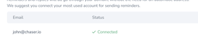 Connect your email to Chaser