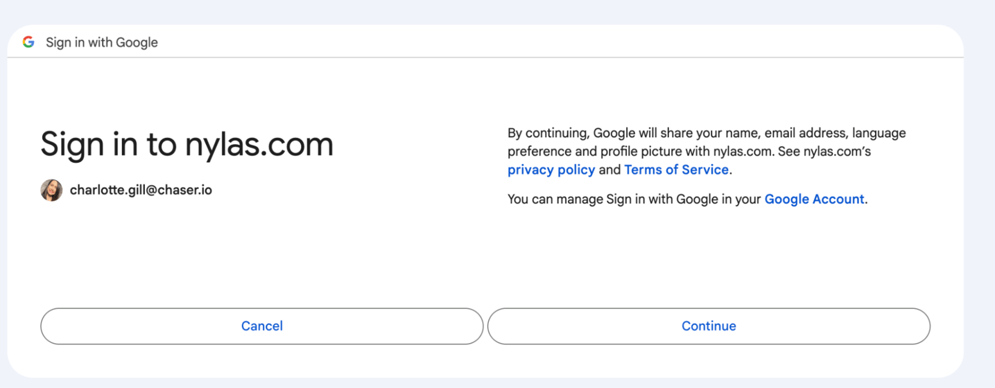 Connect your email to Chaser