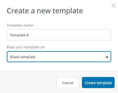 Create and manage templates