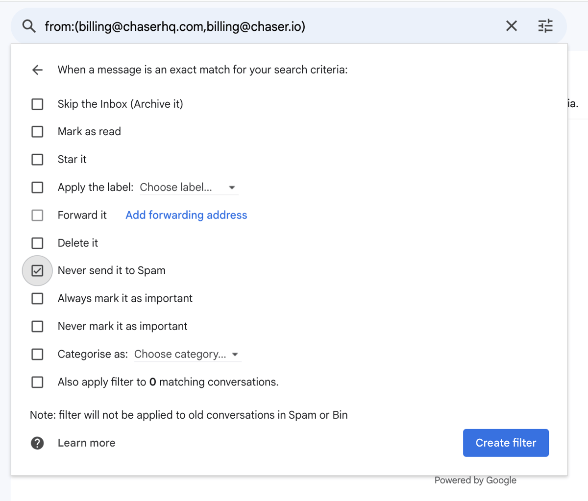 View and download your Chaser invoice