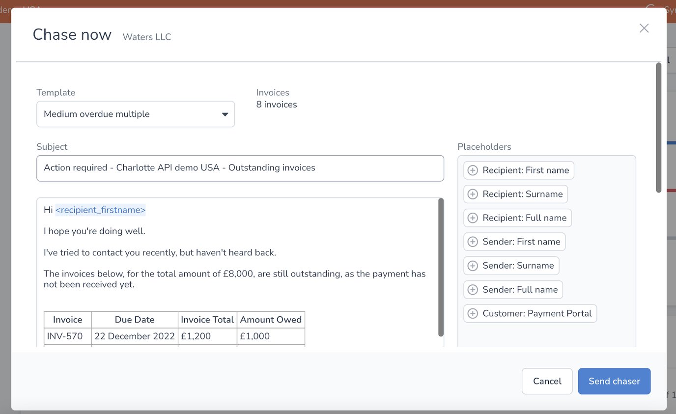 Using your Chaser Demo organisation